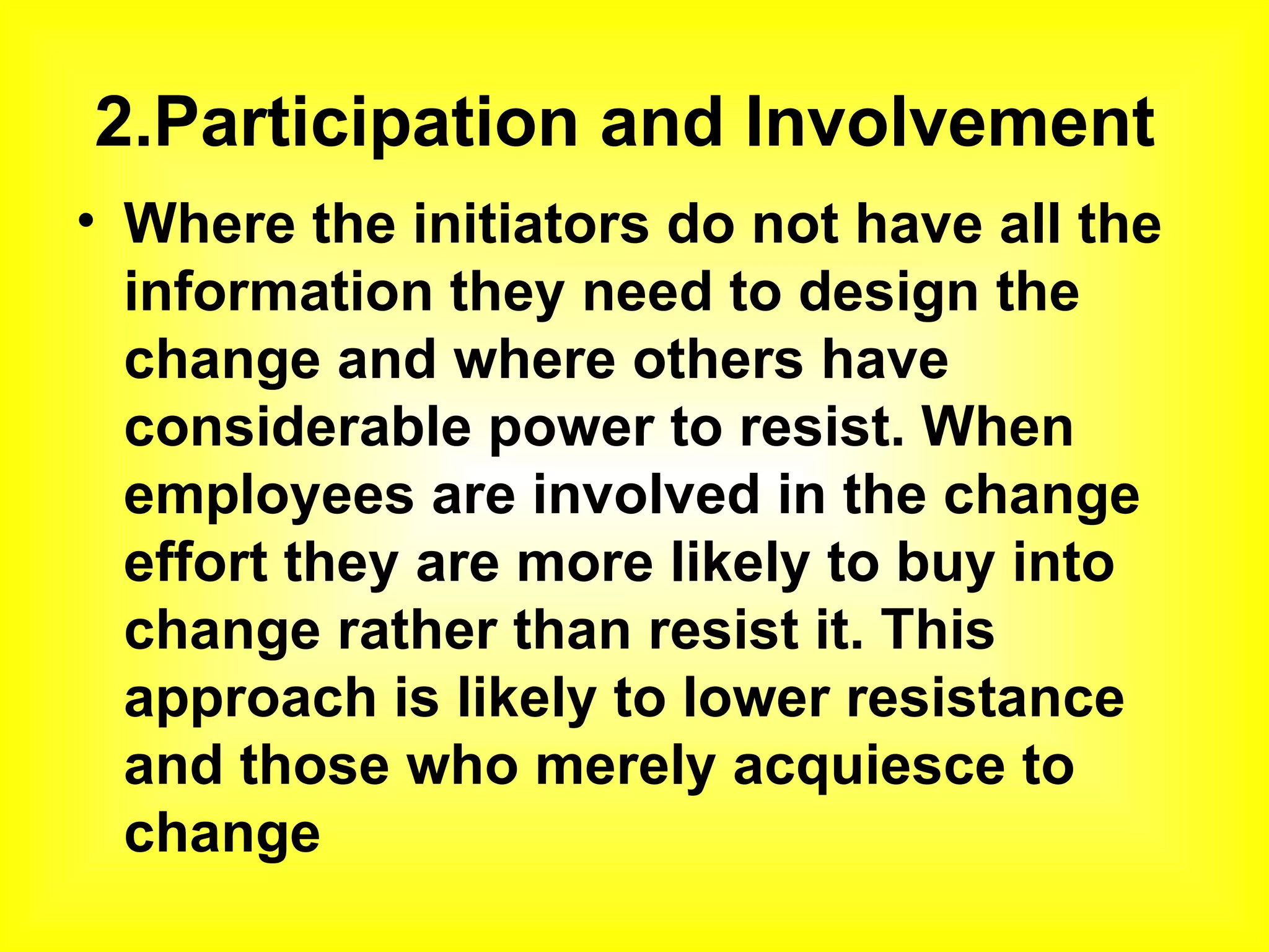 The Six (6) Change Approaches | PPT