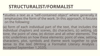 The Six Approaches to Critiquing a Literary Selection.pptx