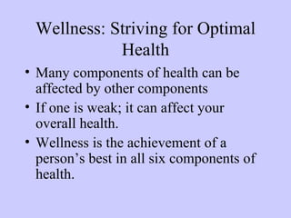 The Six Components of Health | PPT