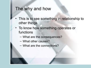 The six facets of understanding | PPT