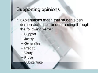 The six facets of understanding | PPT