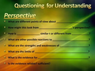 The six facets of understanding | PPT