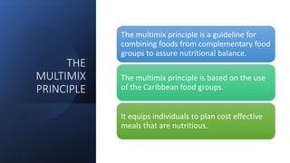 The six food groups | PPTX