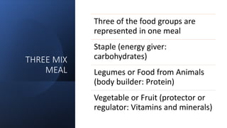 The six food groups | PPTX
