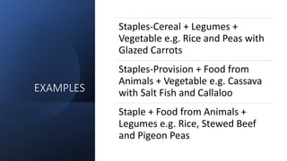 The six food groups | PPTX