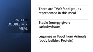 The six food groups | PPTX