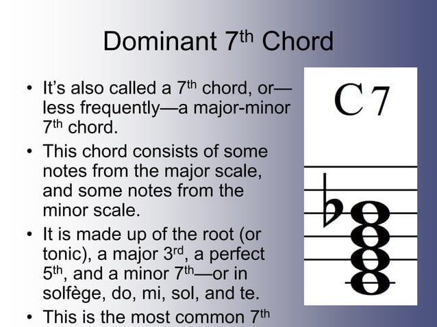 The Six Most Common 7th Chords | PPT