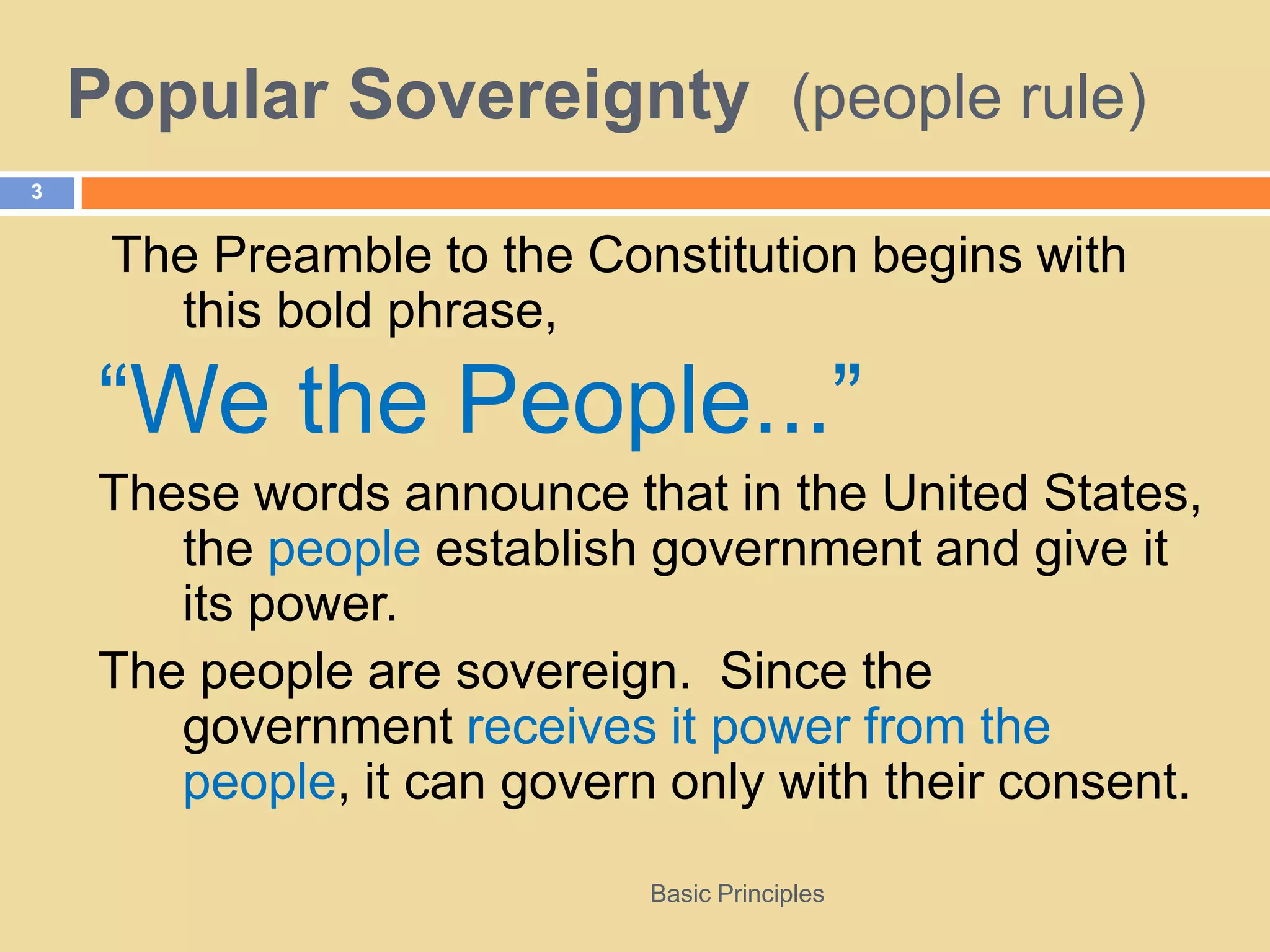 The six principles of government | PPTX