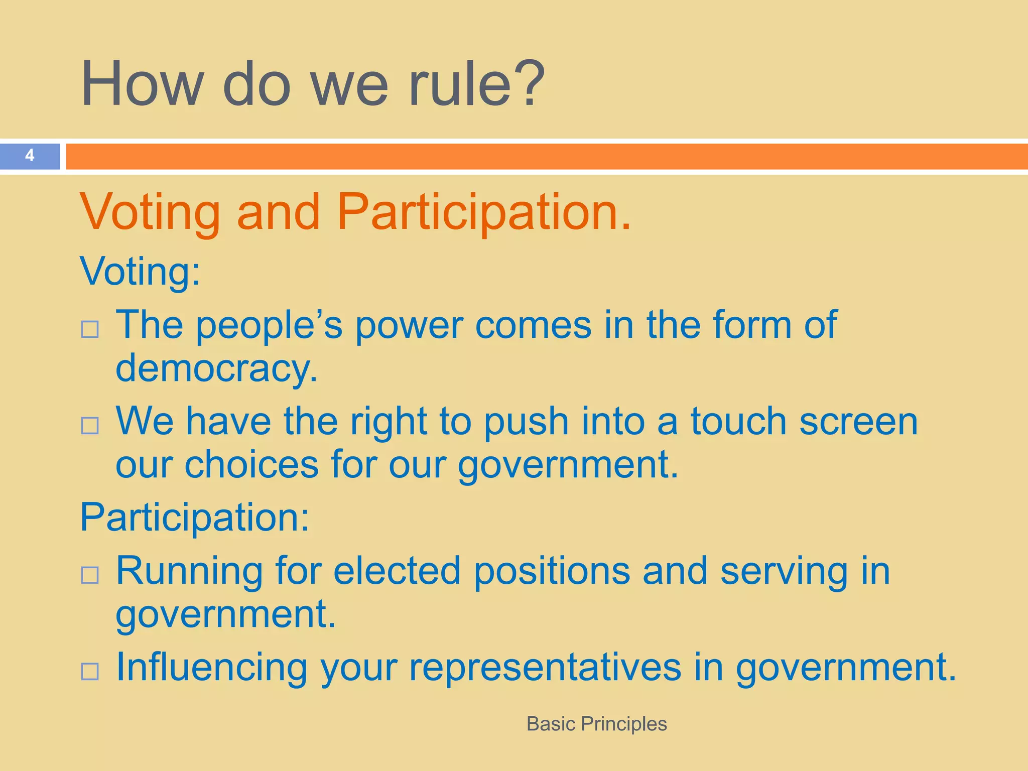 The six principles of government | PPTX