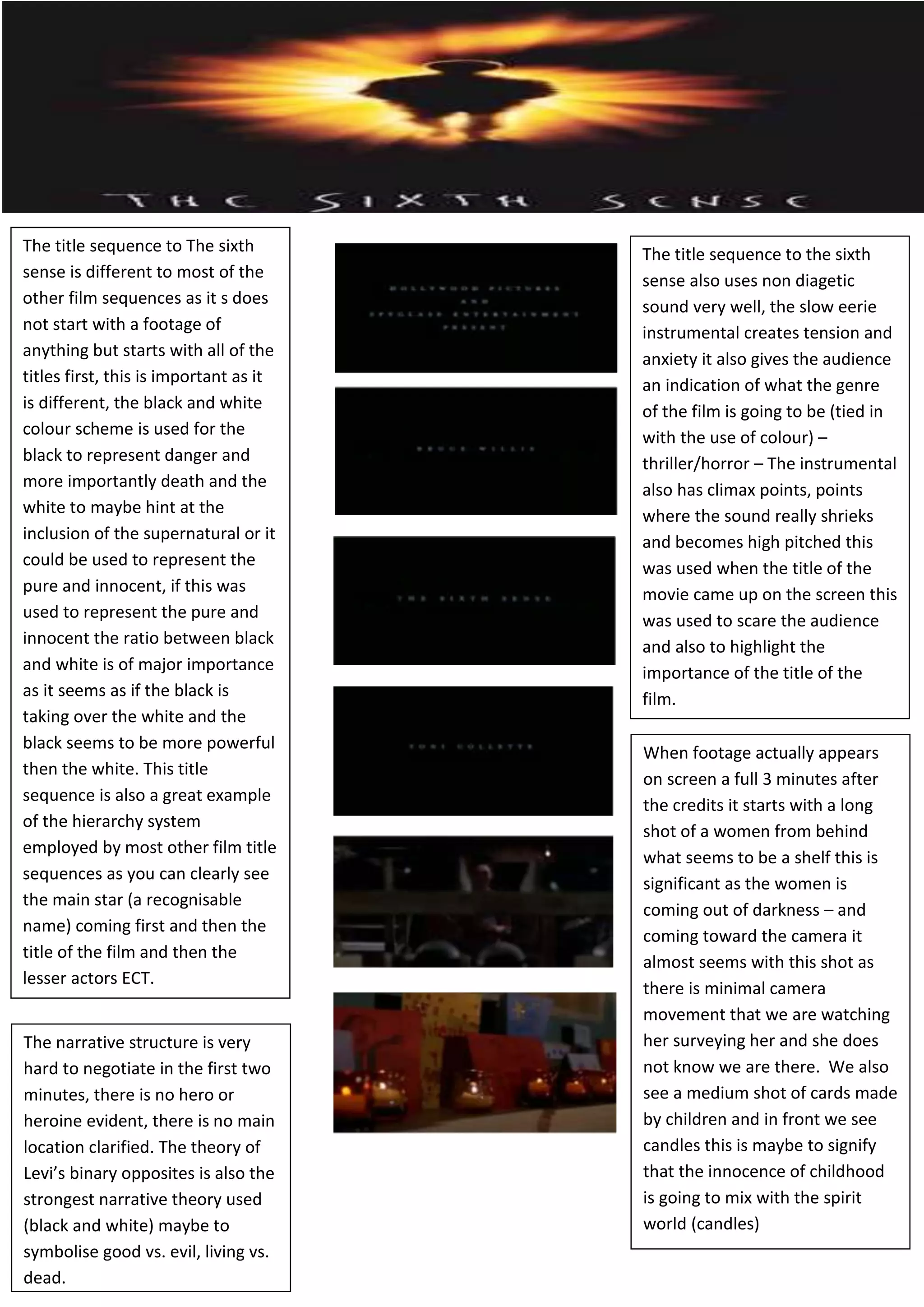 The Sixth Sense | DOCX