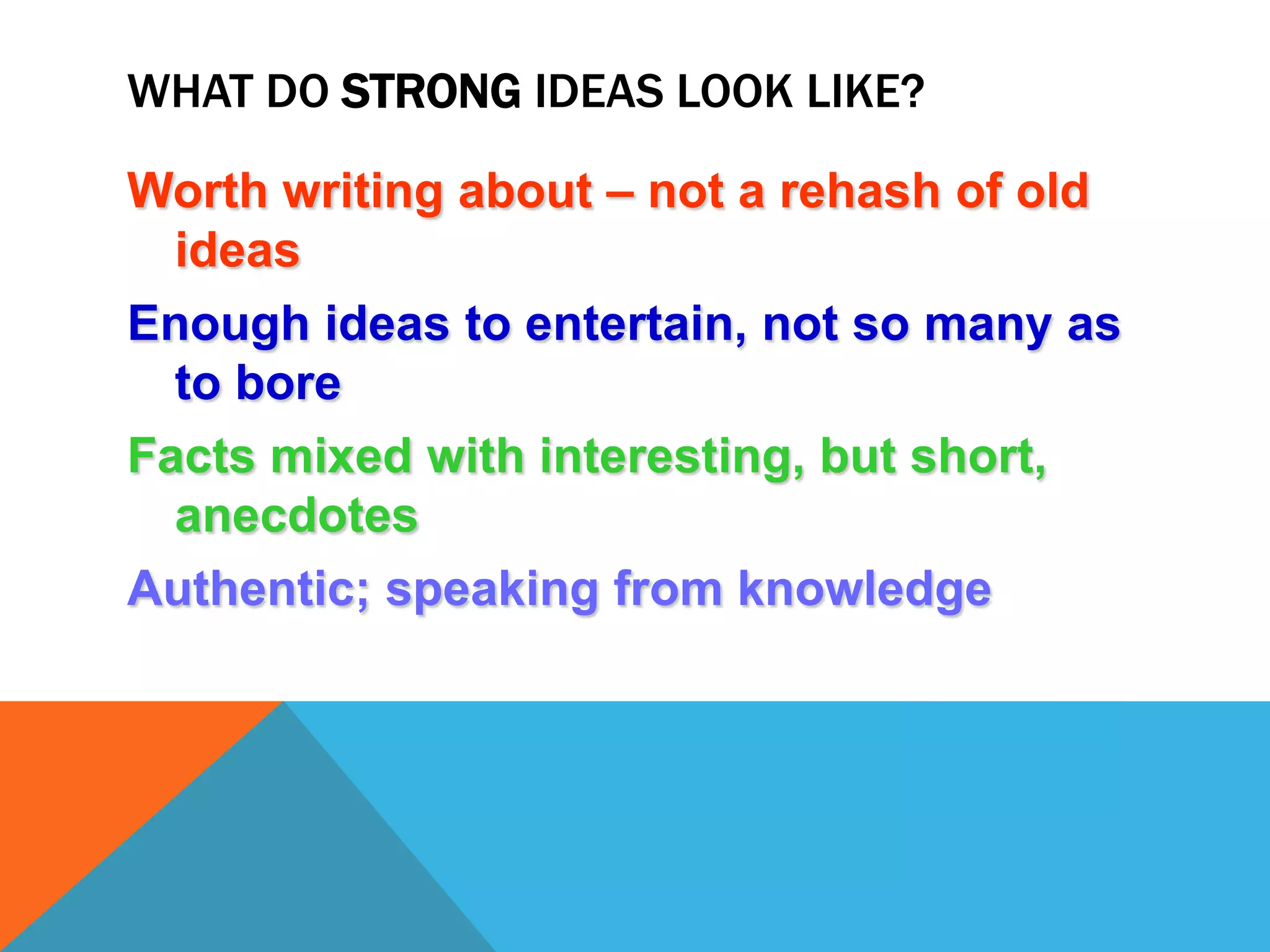 The six traits ideas | PPT