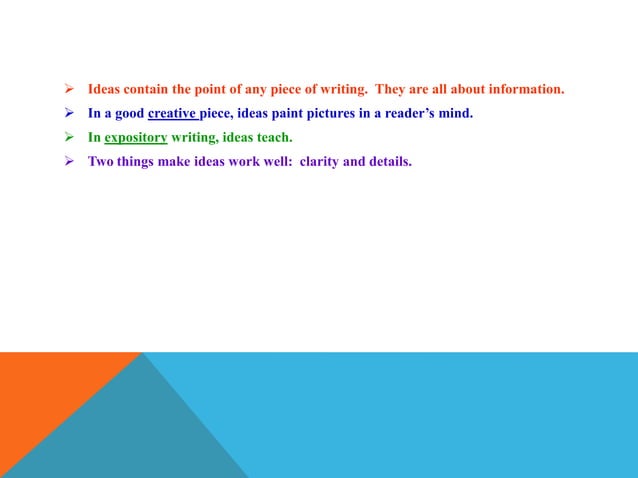 The six traits ideas | PPT