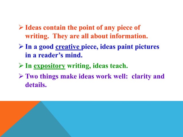 The six traits ideas | PPT