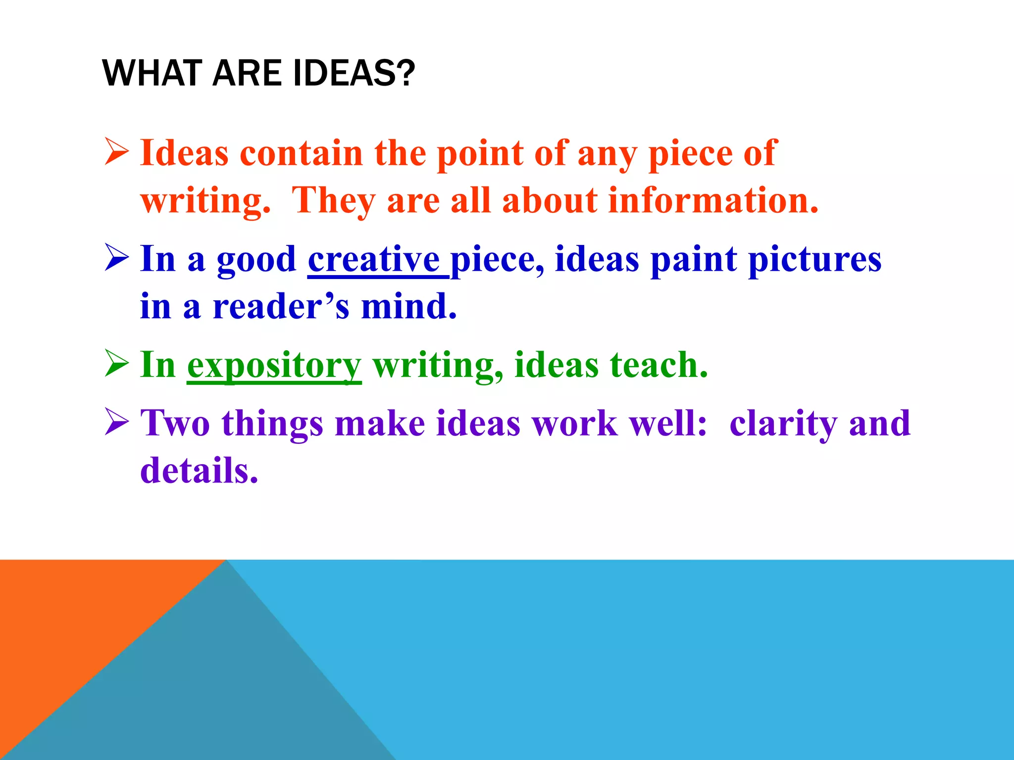The six traits ideas | PPT