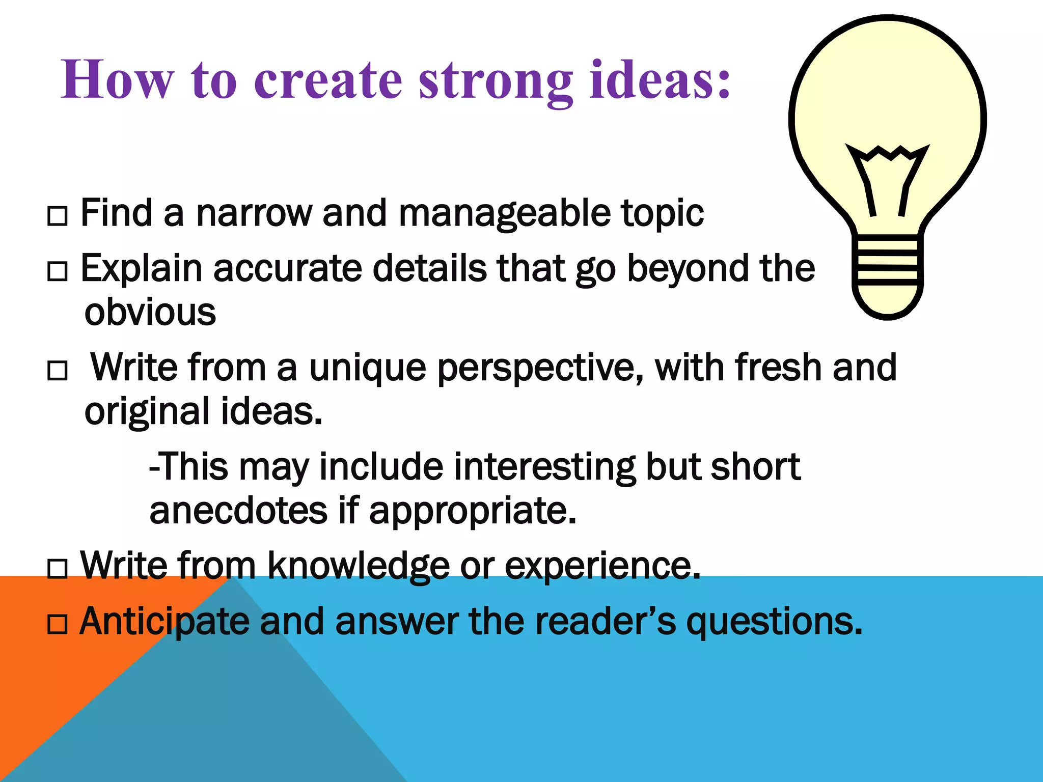 The six traits ideas | PPT