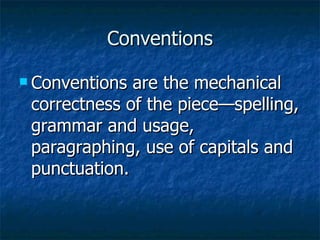 The Six Traits Of Writing Powerpoint For Training | PPT