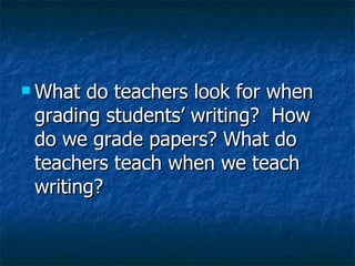 The Six Traits Of Writing Powerpoint For Training | PPT