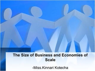 The size of business and economies of scale igcse | PPT