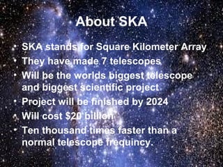 The ska meerkat project | PPT
