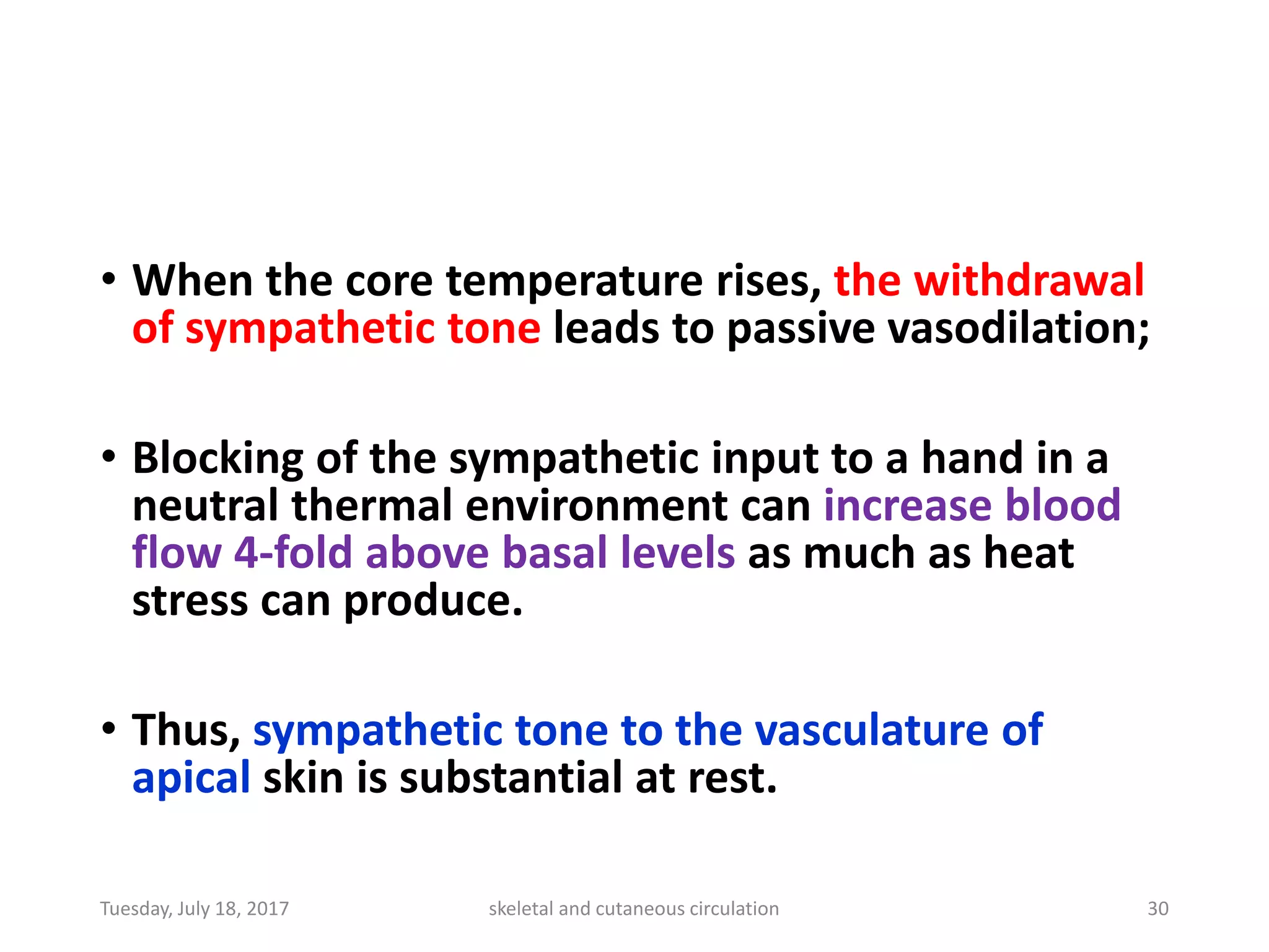 The skeletal muscle and cutaneous circulation | PPTX