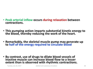 The skeletal muscle and cutaneous circulation | PPTX