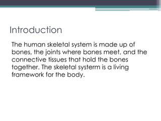 The skeletal system | PPTX