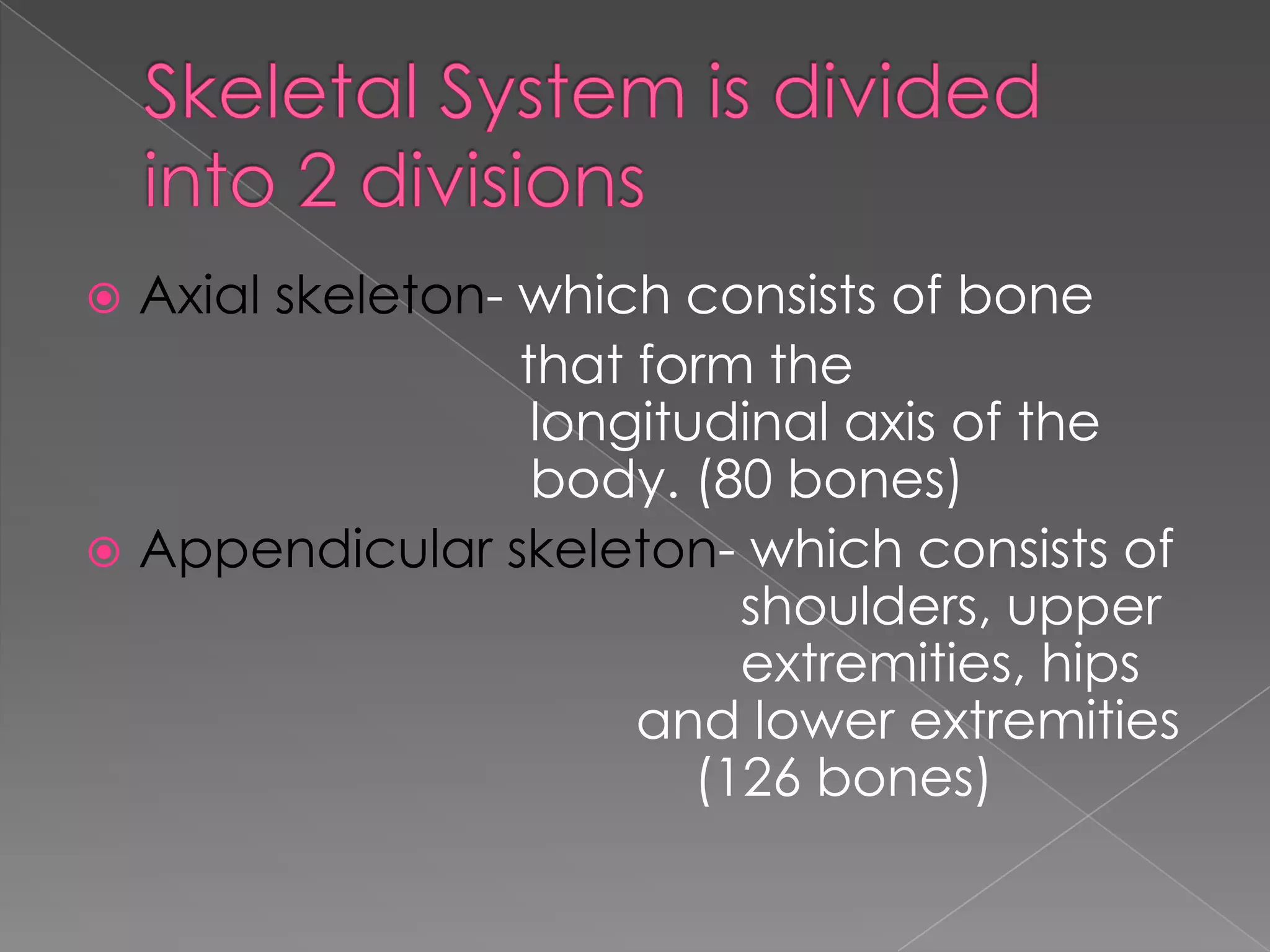 The skeletal system | PPT