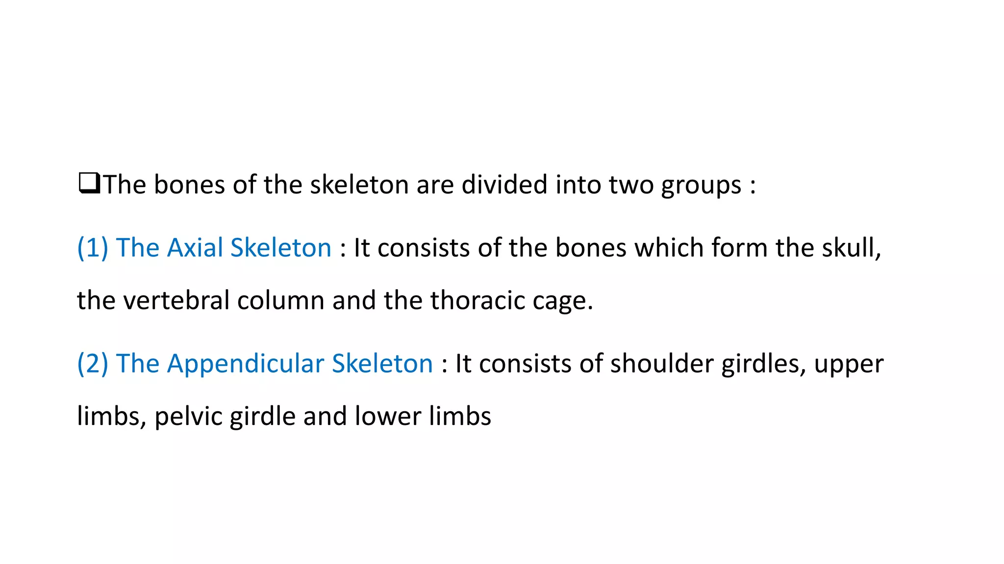 The skeletal System | PPTX