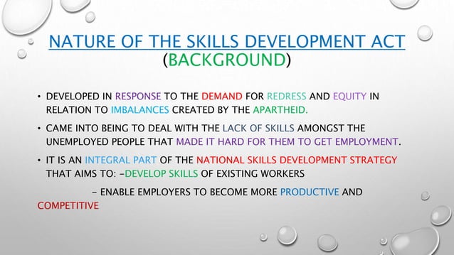 The skills development act | PPTX