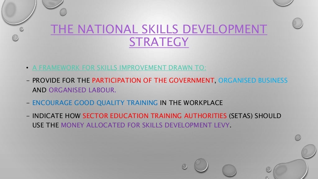 The Skills Development Act the-skills-development-act
