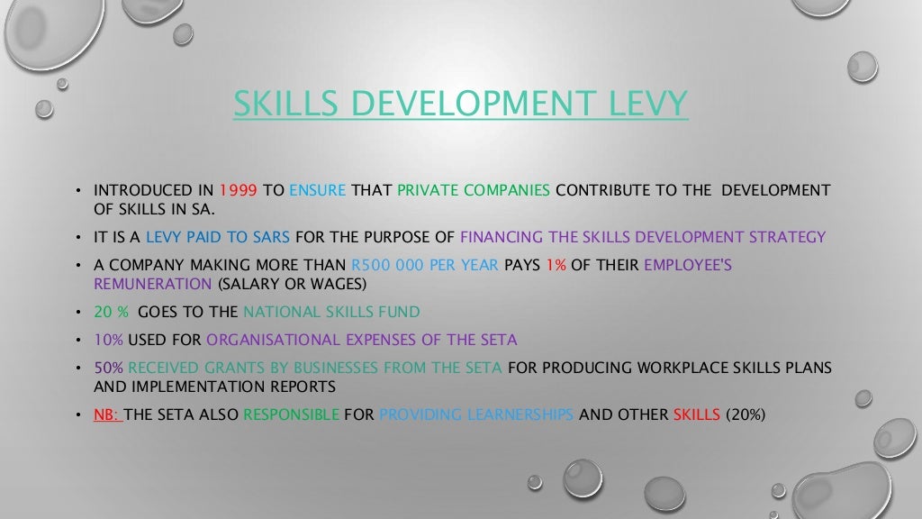 The Skills Development Act the-skills-development-act