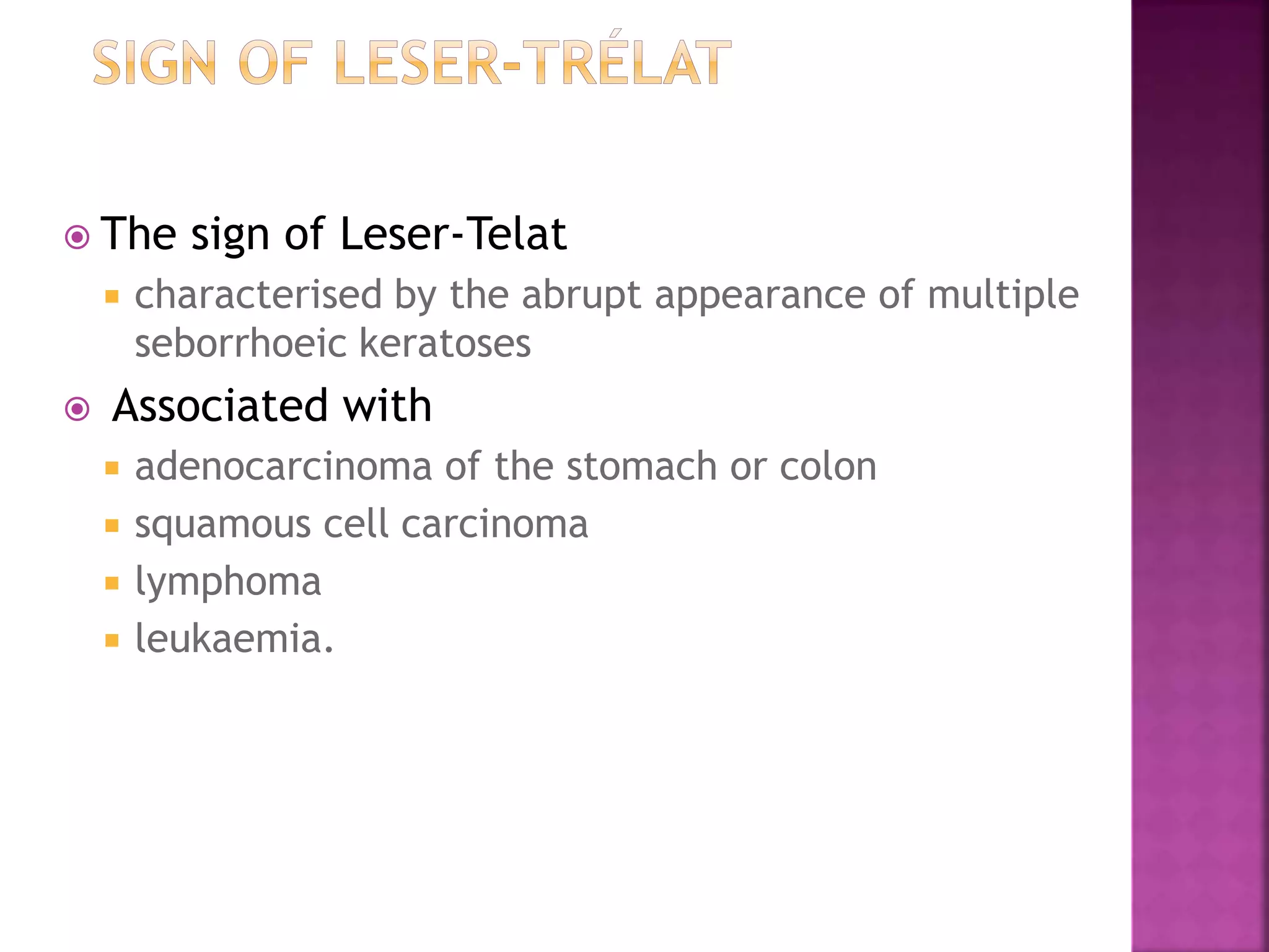 The skin manifestation of systemic diseases | PPTX