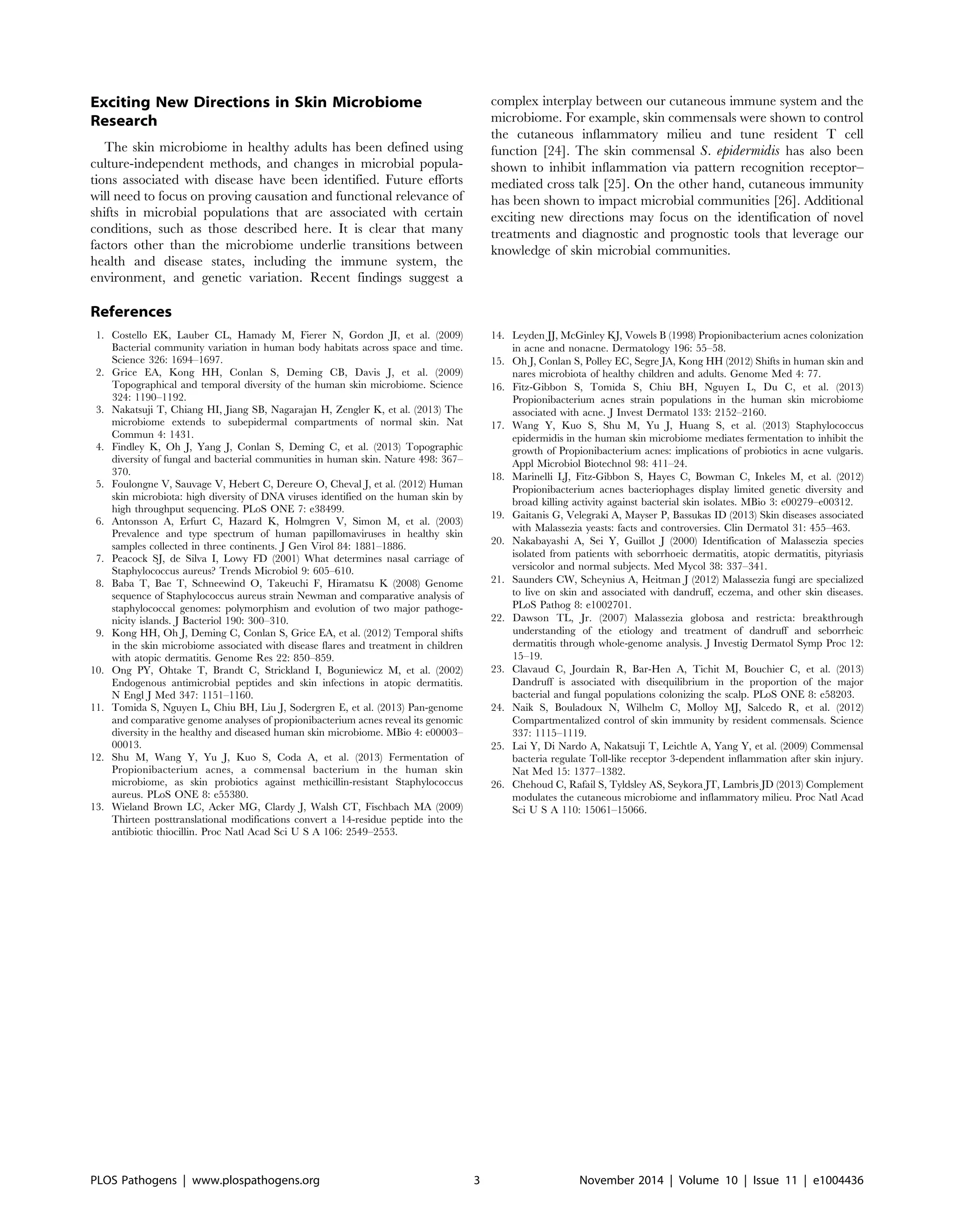 The skin microbiome a focus on pathogens and their | PDF