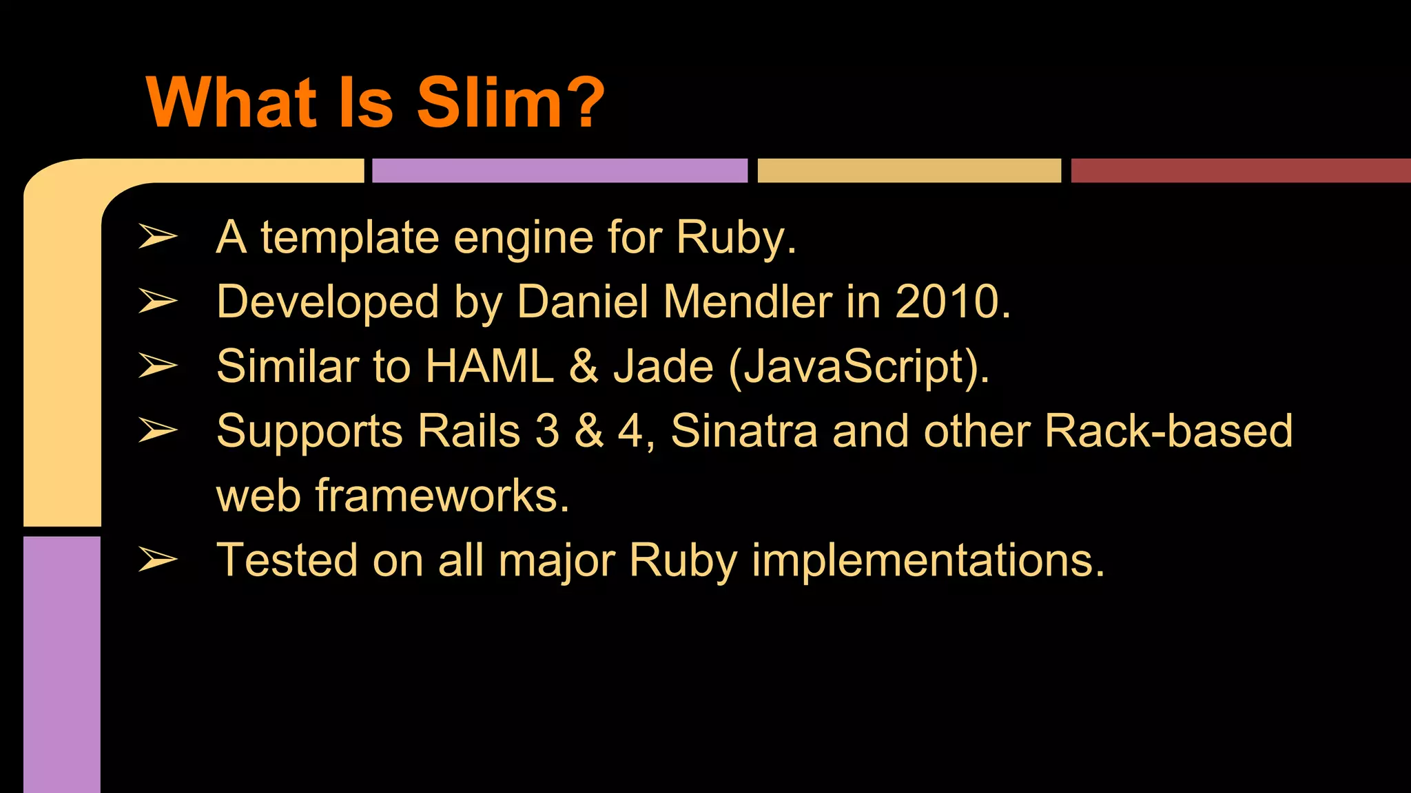 The Skinny on Slim | PPT