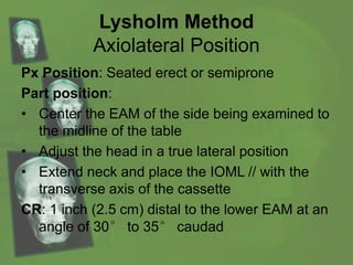 SKULL: Radiologic Positioning (Non-contrast) | PPTX
