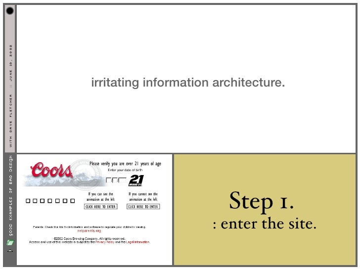 Good Examples of Bad Design