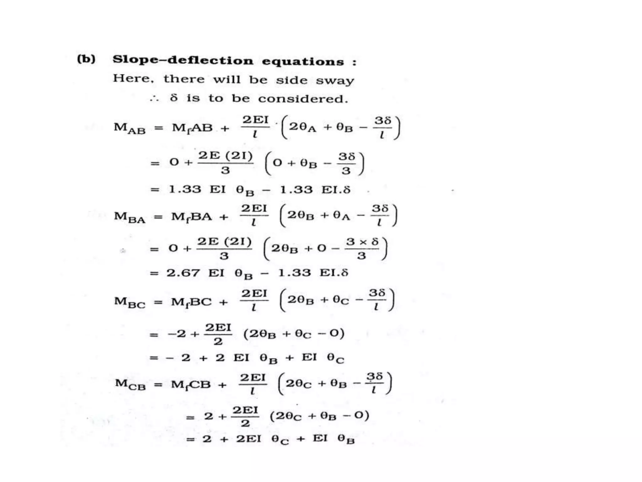 ANALYSIS OF FRAMES USING SLOPE DEFLECTION METHOD | PPTX