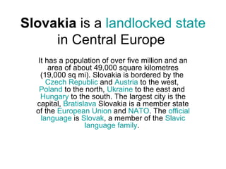 The Slovak Republic | PPT | Europe Travel | Travel Locations