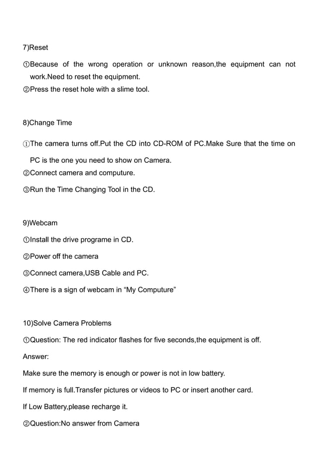 The smallest mini camera user manual | PDF