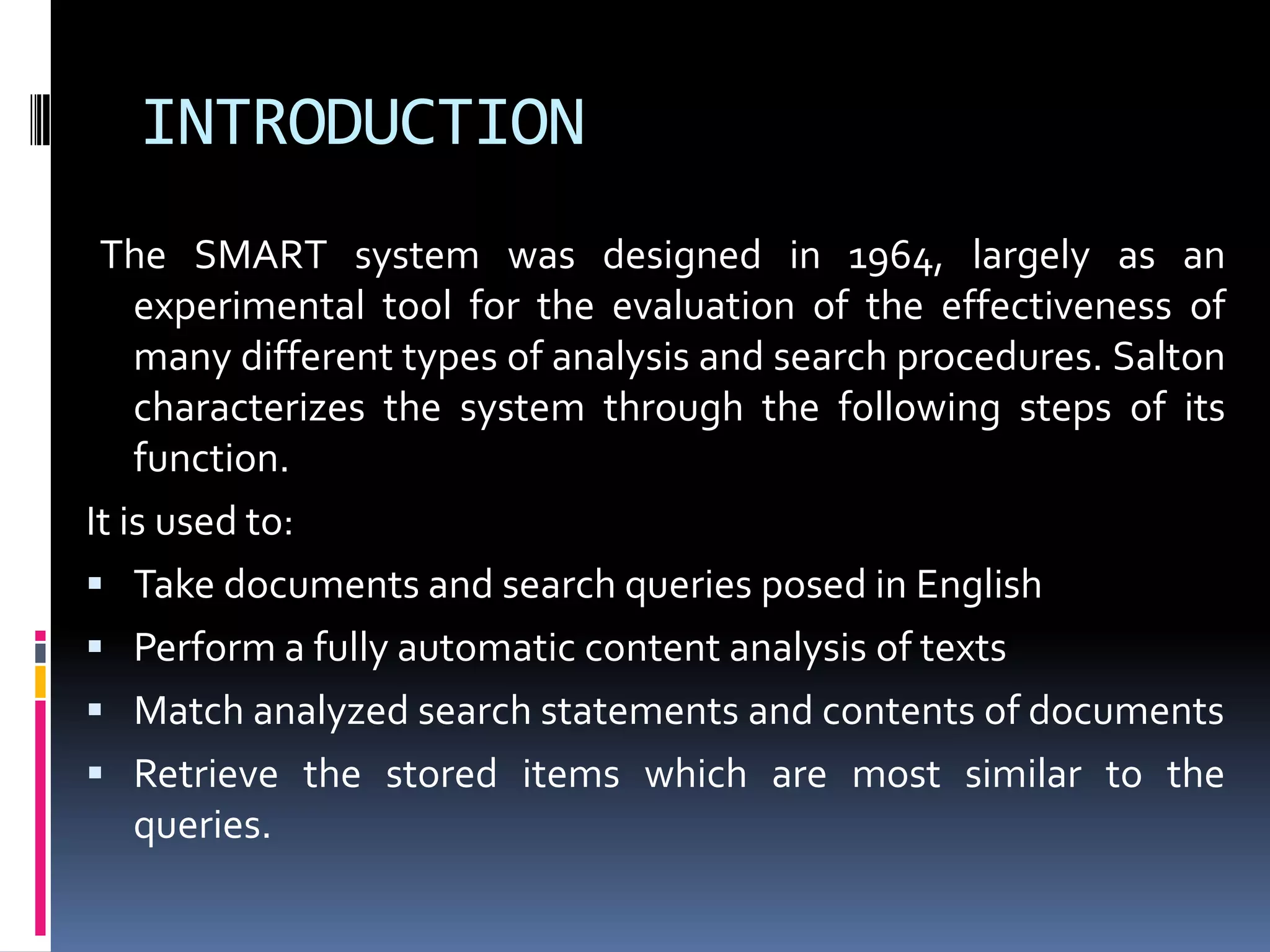 The smart retrieval experiment | PPTX