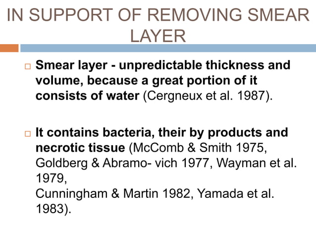 The Smear Layer | PPTX | Dental Health | Diseases and Conditions