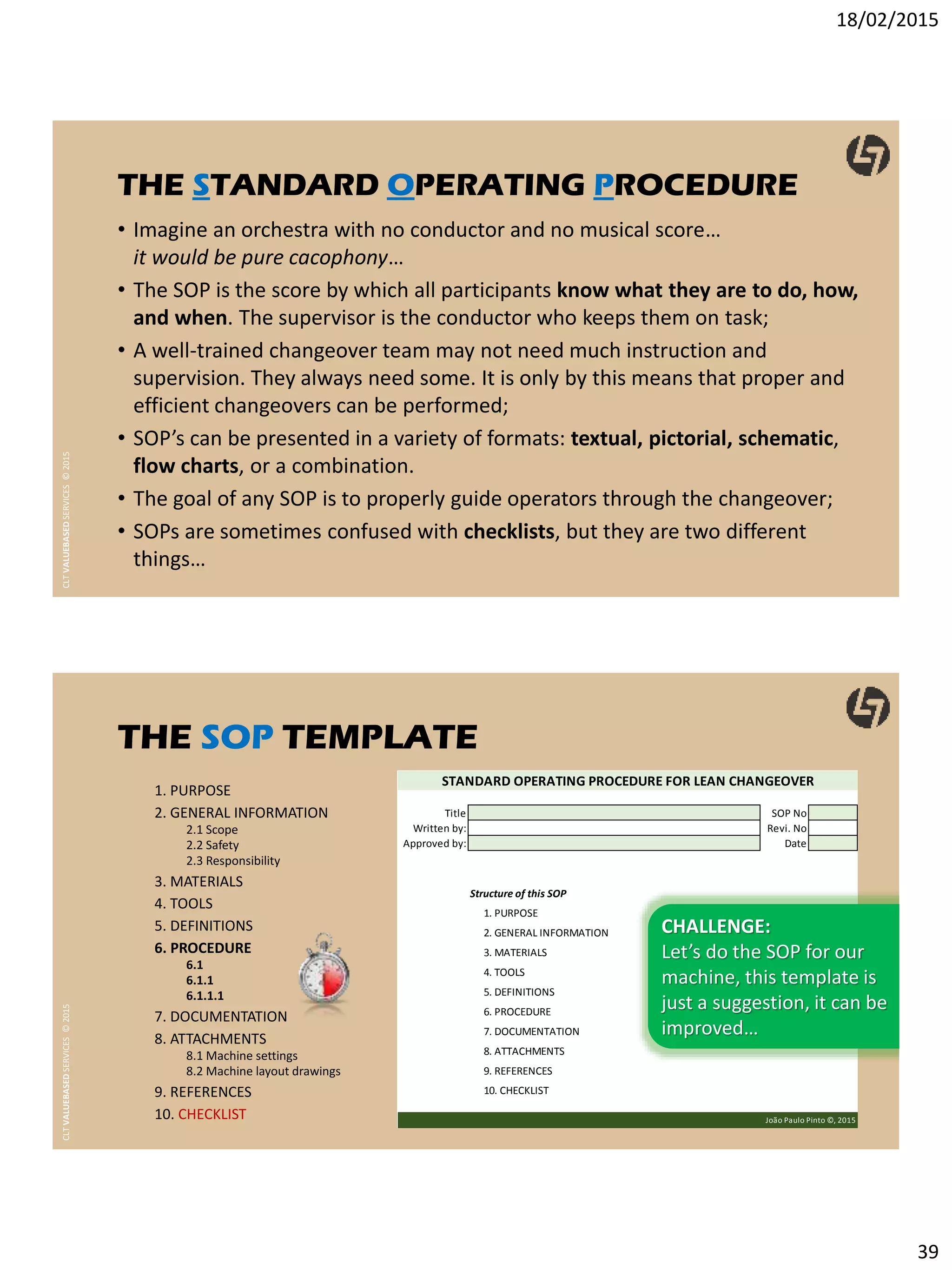 The SMED Method by CLT Services | PDF