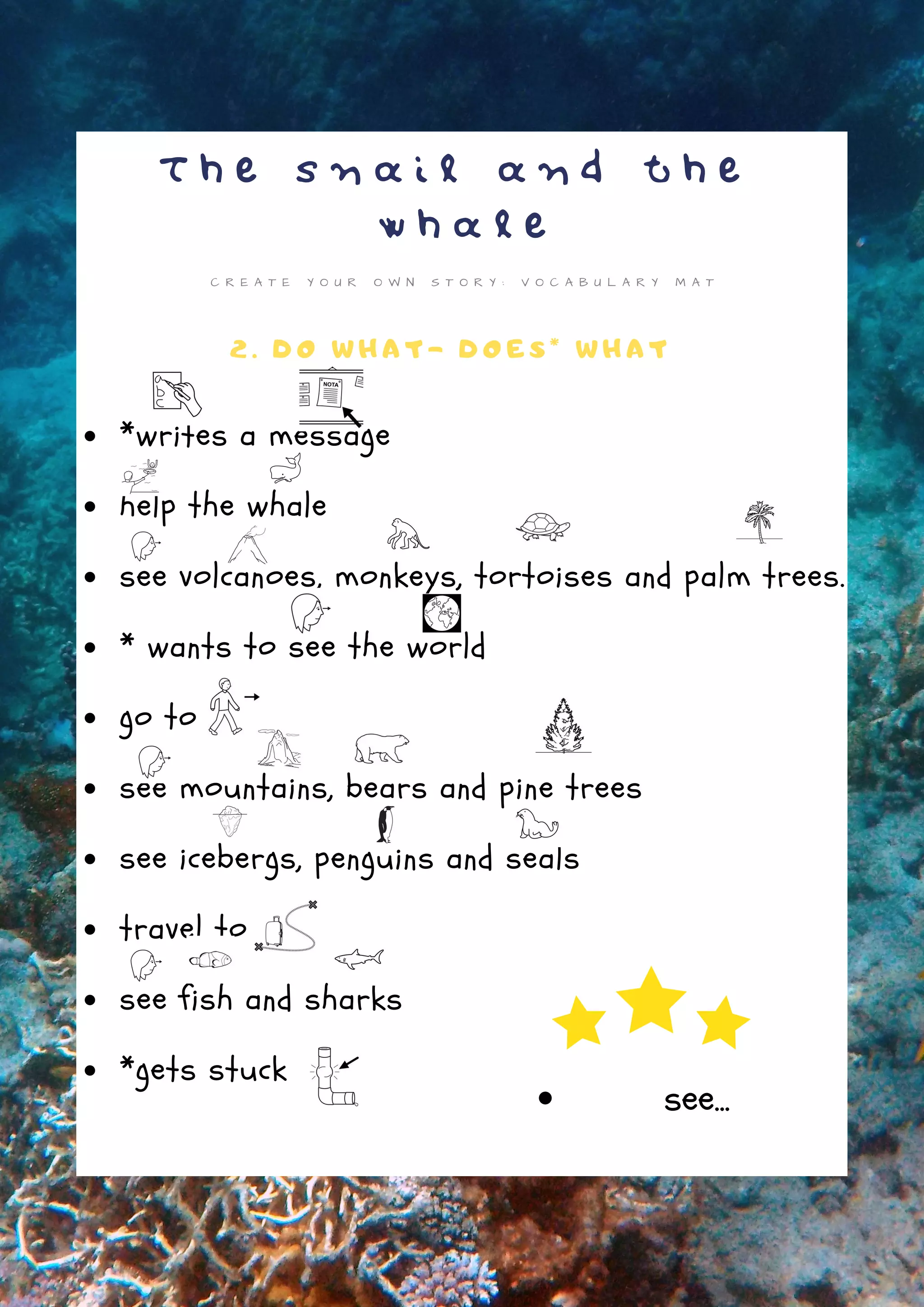 The snail and the whale, create your own story | PDF