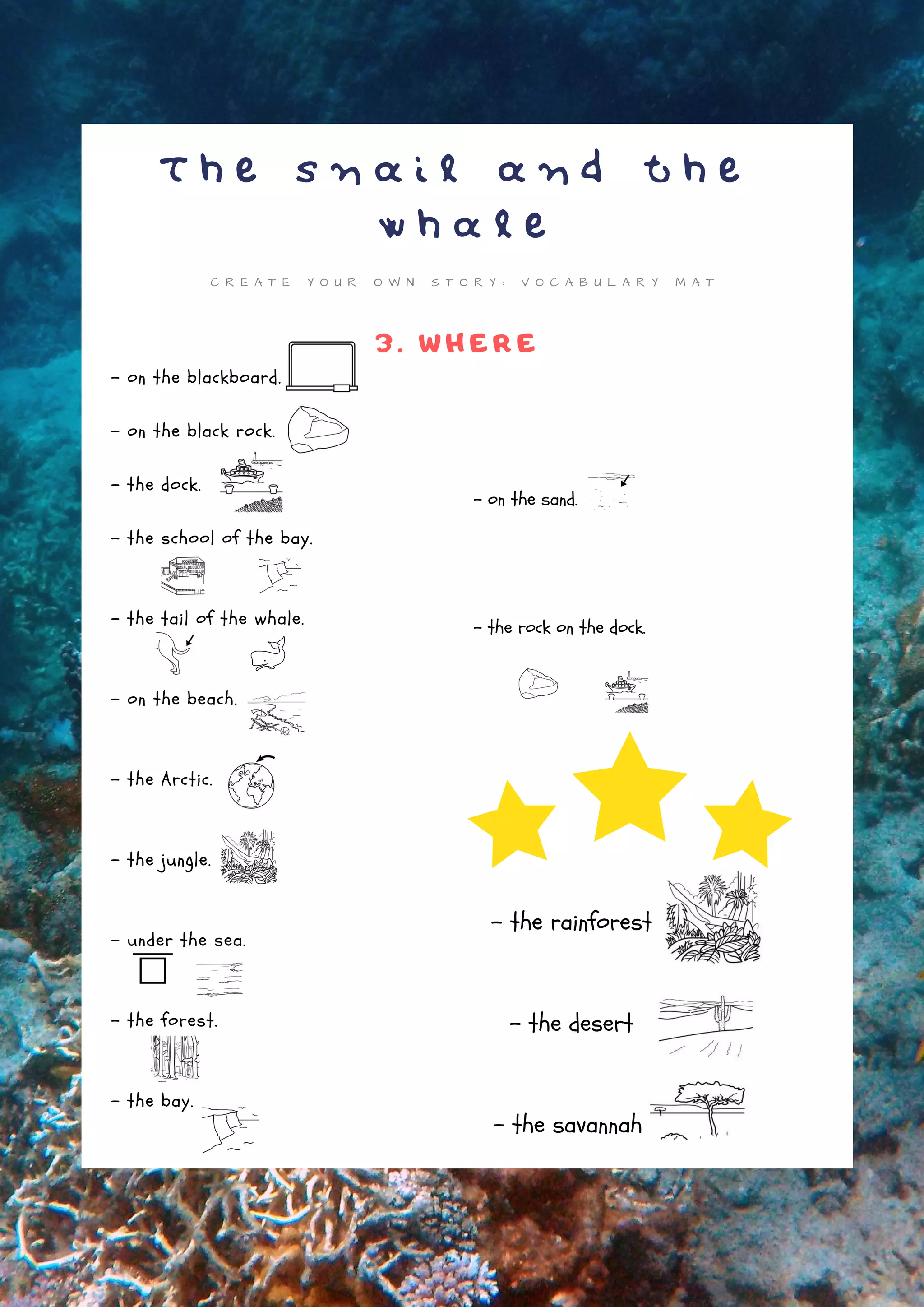The snail and the whale, create your own story | PDF
