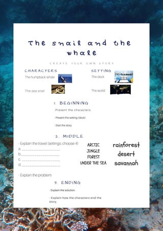 The snail and the whale, create your own story | PDF