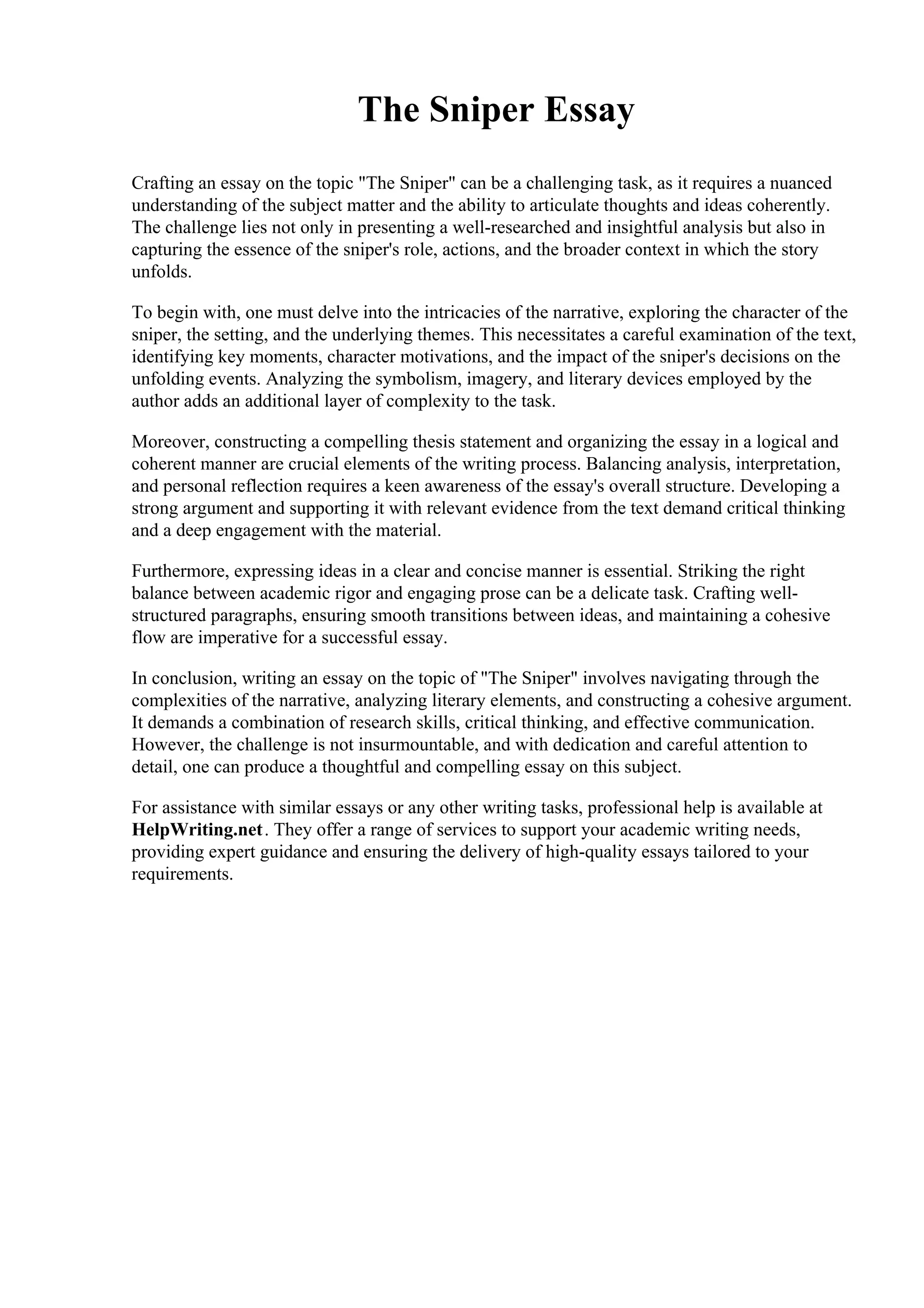 The Sniper Essay.pdf