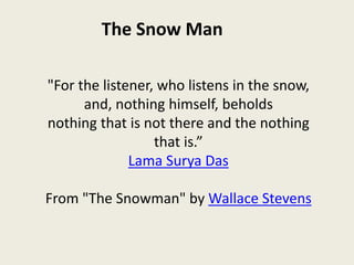The snow man | PPT