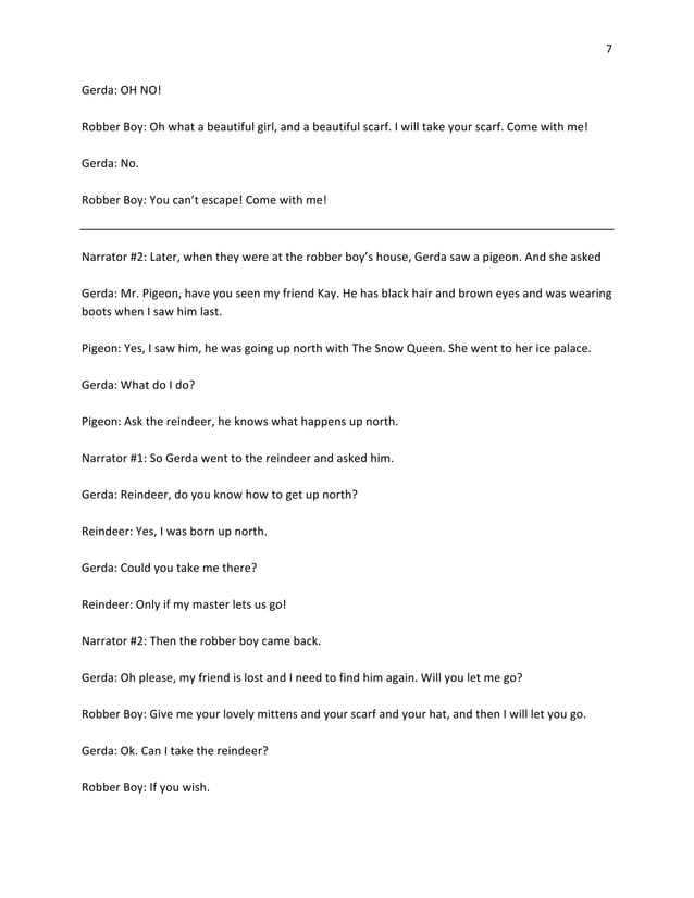 The Snow Queen Script | PDF | Fantasy | Genres