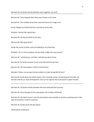 The Snow Queen Script | PDF