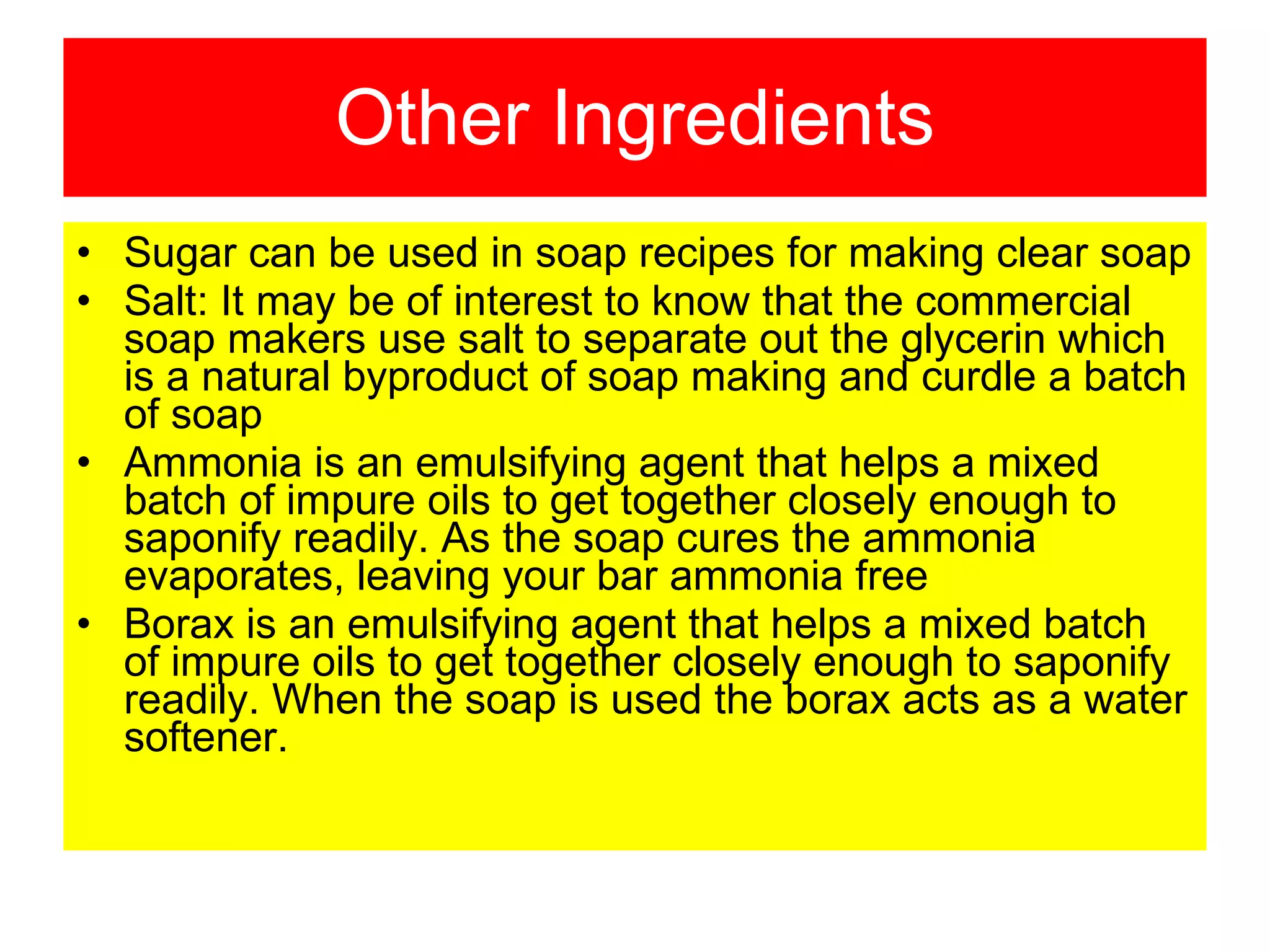 The soap making process | PPT
